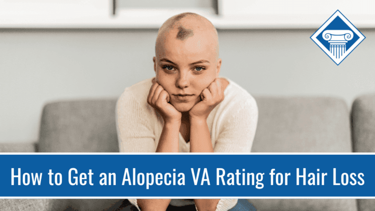 How to get an alopecia VA rating for hair loss