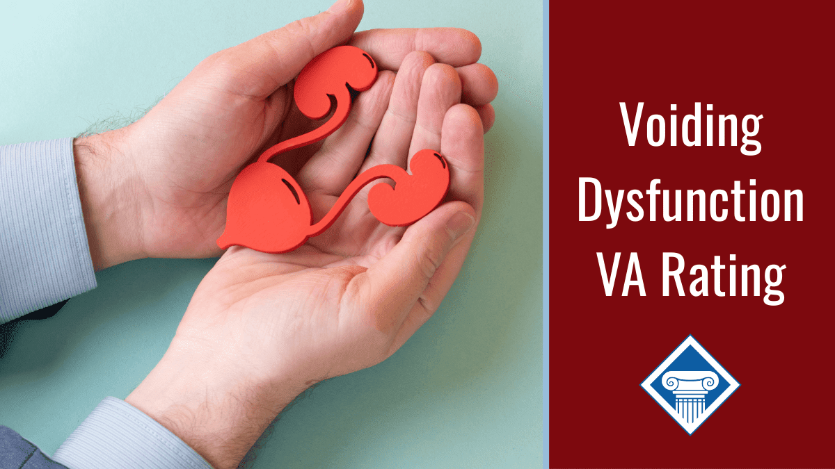 Voiding dysfunction VA rating